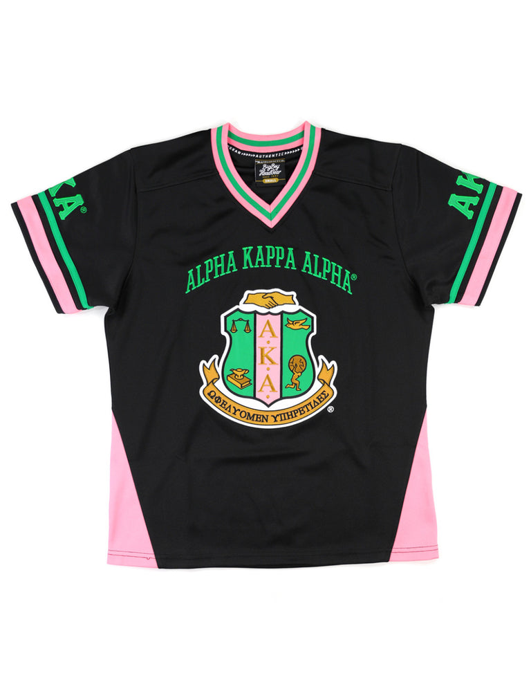 Alpha Kappa Alpha Football Jersey Black – Pretty Pleze