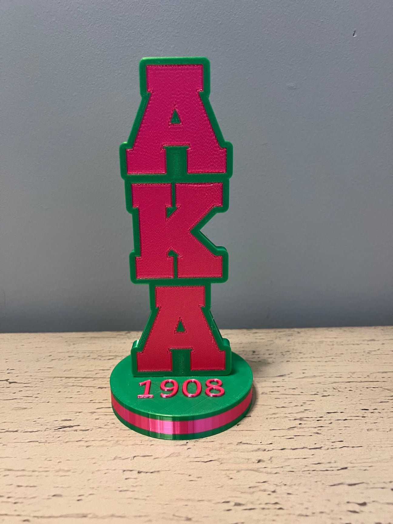 Alpha Kappa Alpha AKA Desk Plate Pink – Pretty Pleze
