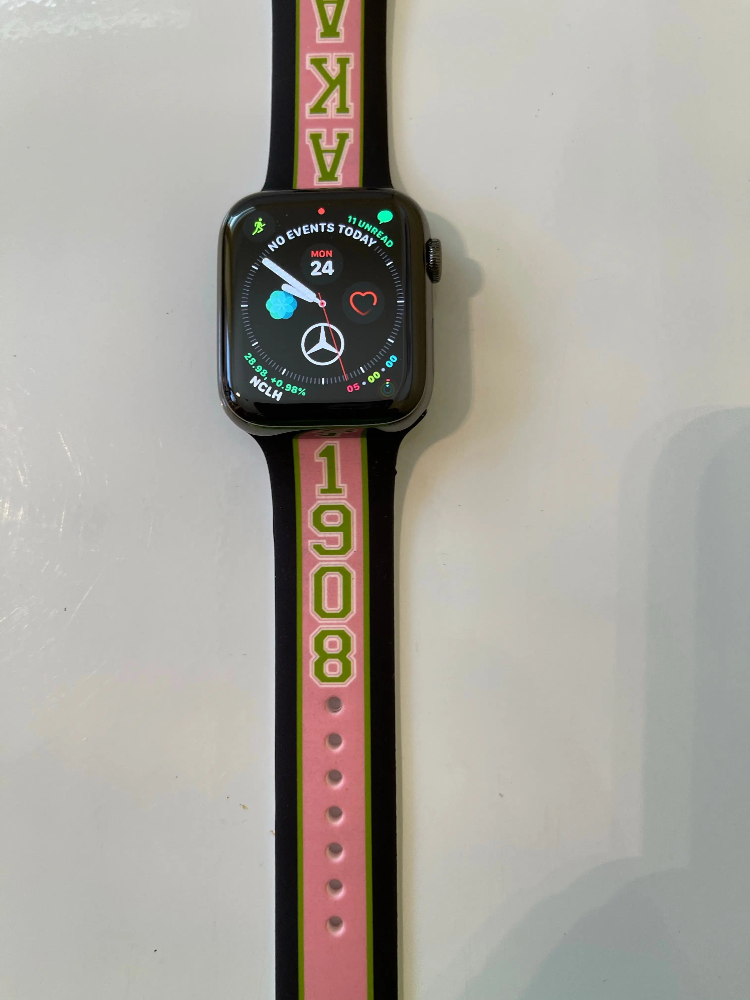 Alpha Kappa Alpha AKA Apple Watch Band Size 38/40/41 MM Black – Pretty ...