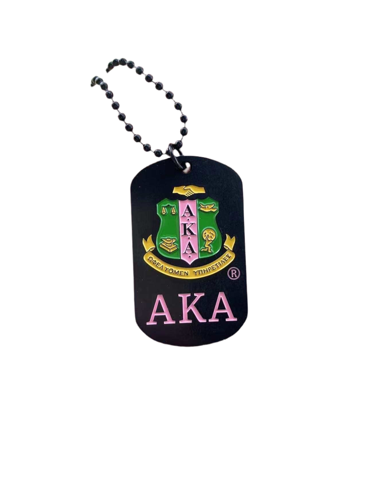 Alpha Kappa Alpha Black Dog Tag Necklace – Pretty Pleze